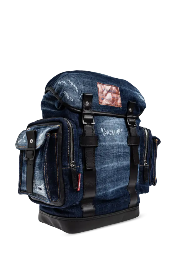 Dsquared2 Denim Backpack With Logo