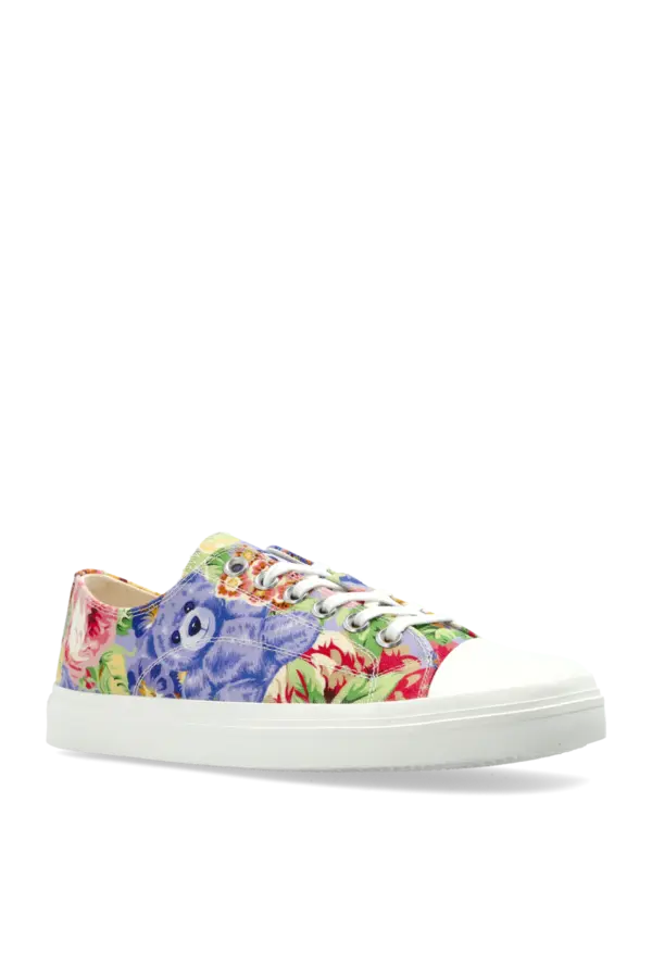 Moschino Floral Patterned Low-top Sneakers