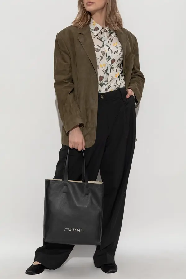 Marni Floral Print Silk Shirt