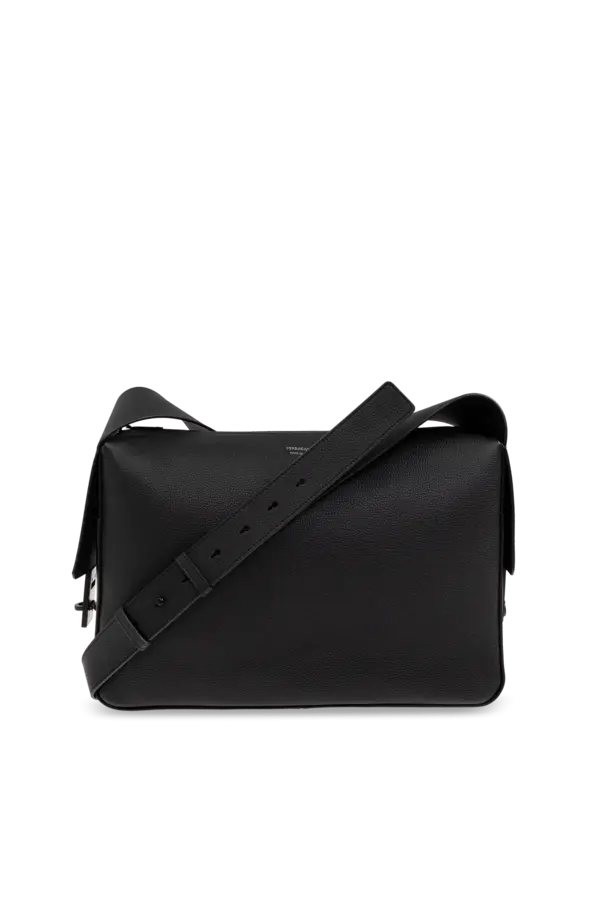 FERRAGAMO Leather Shoulder Bag - Black