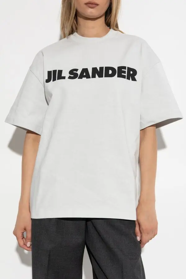 JIL SANDER Logo T-shirt - Grey