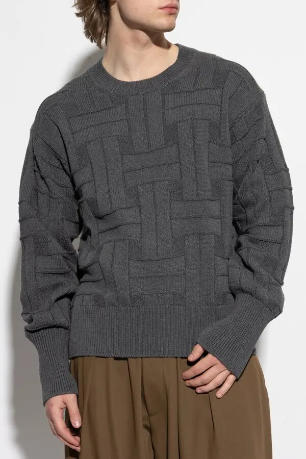 Kenzo Crew Neck Textured Knit Sweater