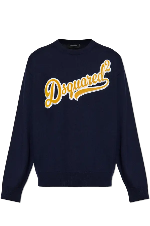 Dsquared2 Wool Sweater With Retro Logo