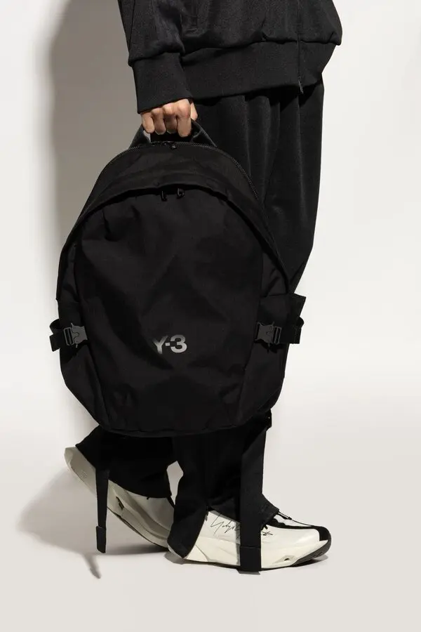 Y3 Logo Backpack - Black