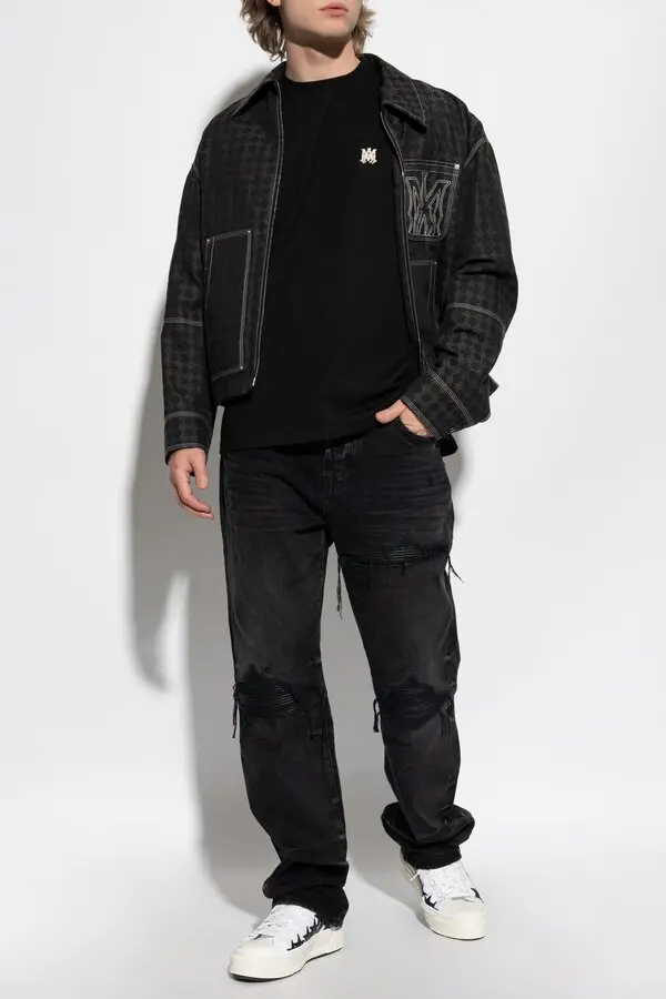 Amiri Jacquard Embossed Logo Jacket - Black