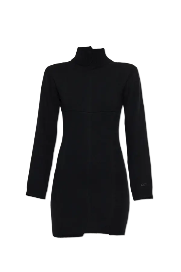 Vetements High-neck Mini Dress - Black