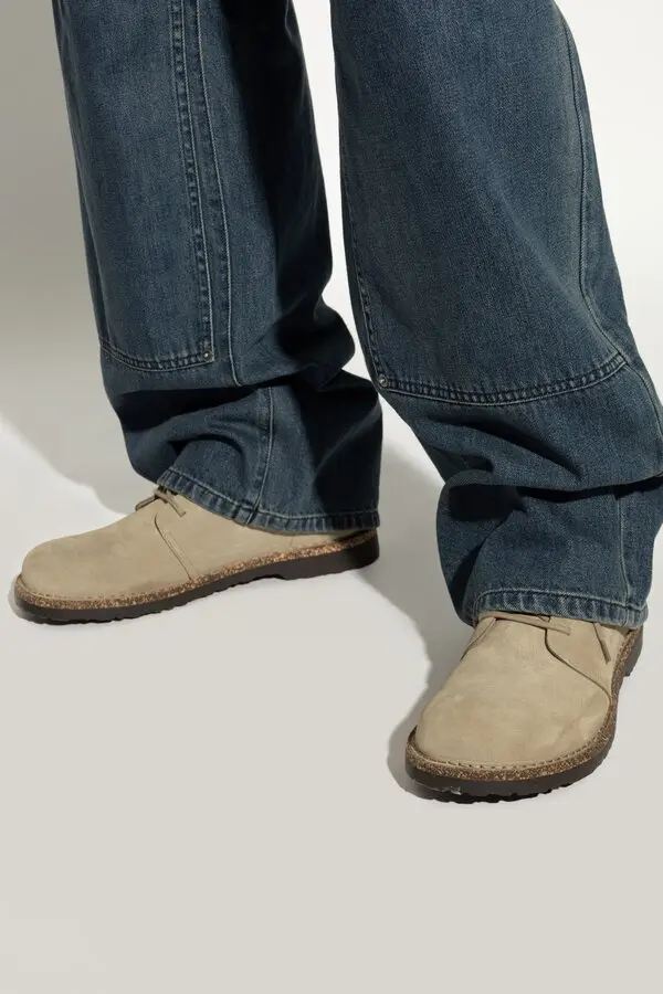 BIRKENSTOCK Uppsala Mid Suede Ankle Boots - Beige