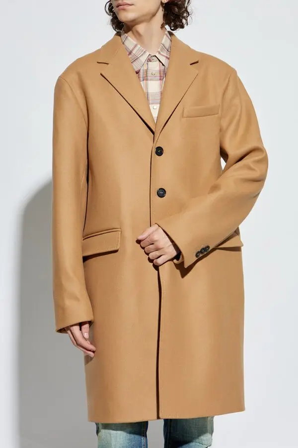 Dsquared2 Wool Overcoat - Brown