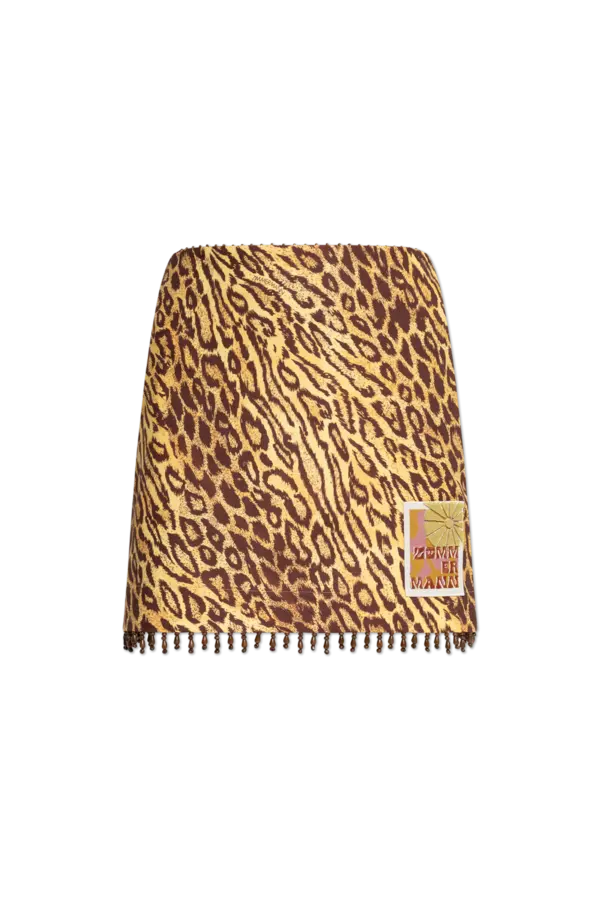 Zimmermann Animal Print Mini Skirt