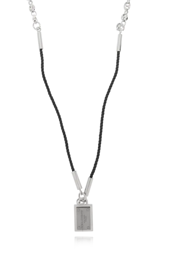 Dolce & Gabbana Logo Necklace - Silver