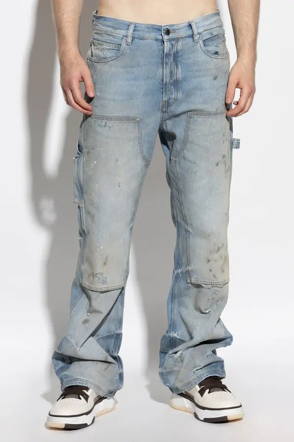 Amiri Distressed Bootcut Jeans