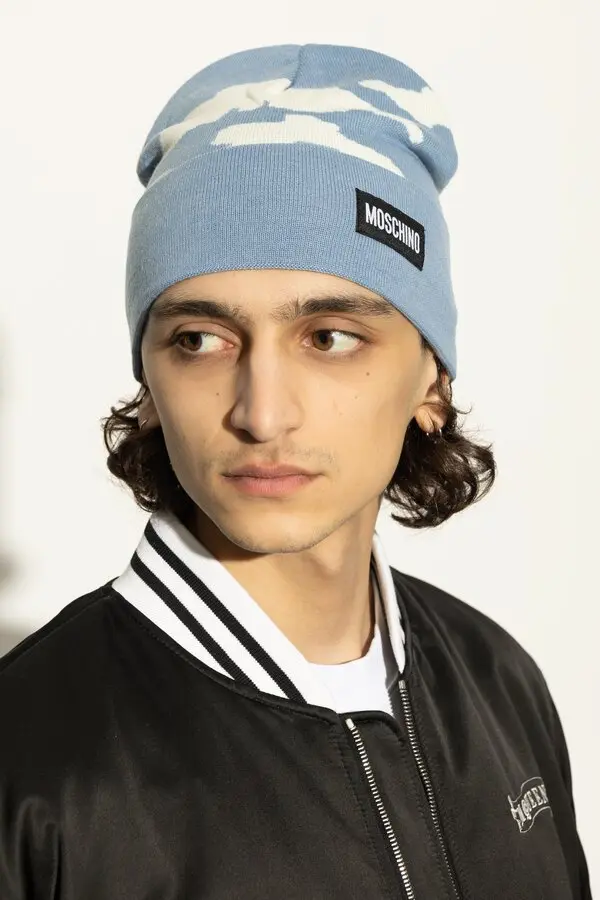 Moschino Patch Beanie