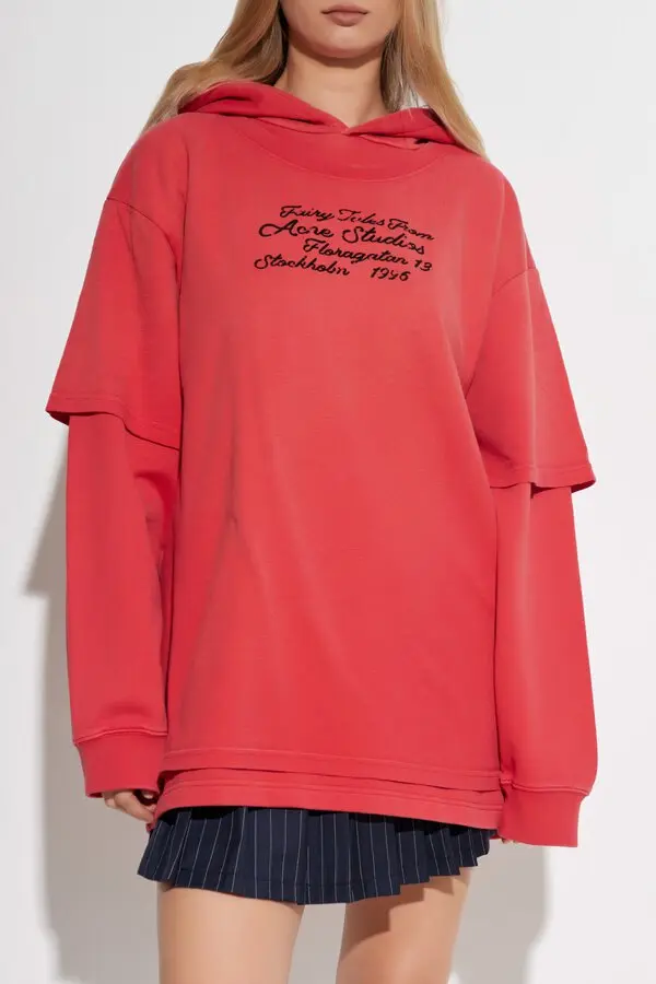 Acne Studios Embroidered Organic Cotton Hoodie