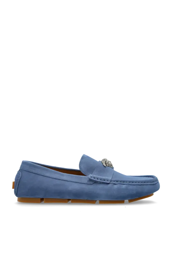 Versace Suede Loafers - Blue