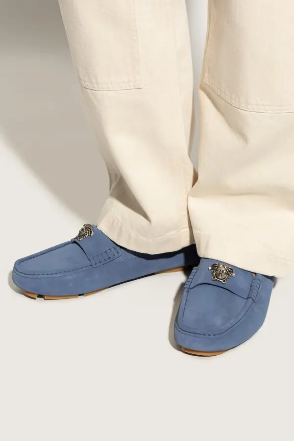 Versace Suede Loafers - Blue