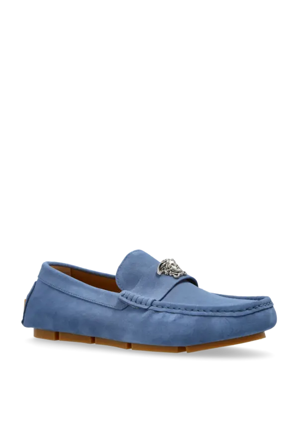 Versace Suede Loafers - Blue