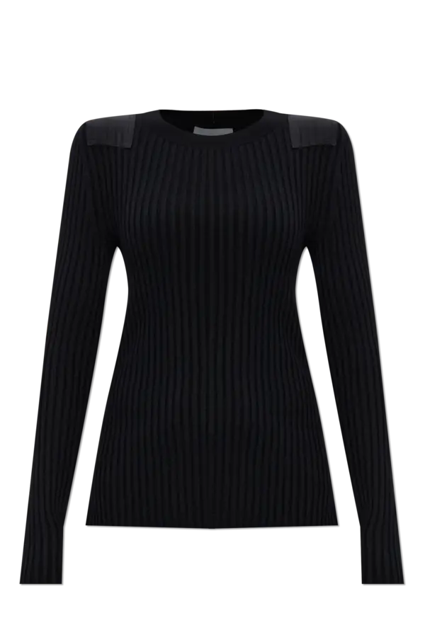 Helmut Lang Ribbed Long-sleeve Top - Black