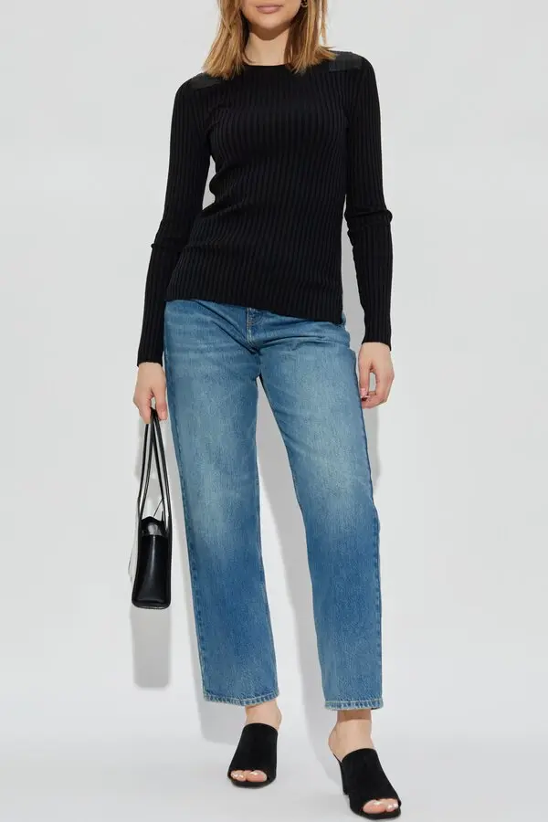 Helmut Lang Ribbed Long-sleeve Top