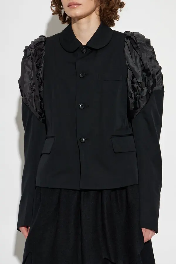 CDG BY COMME DES GARÇONS Blazer With Decoratively Finished Sleeves