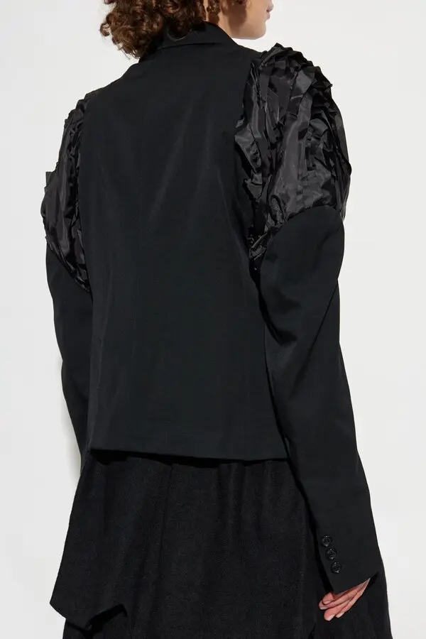CDG BY COMME DES GARÇONS Blazer With Decoratively Finished Sleeves
