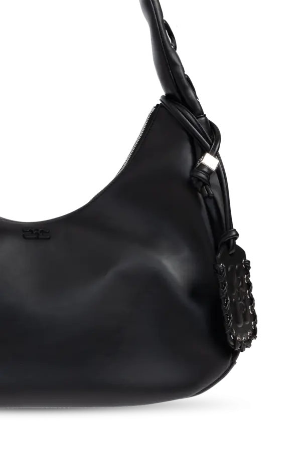 GANNI Hobo Shoulder Bag - Black