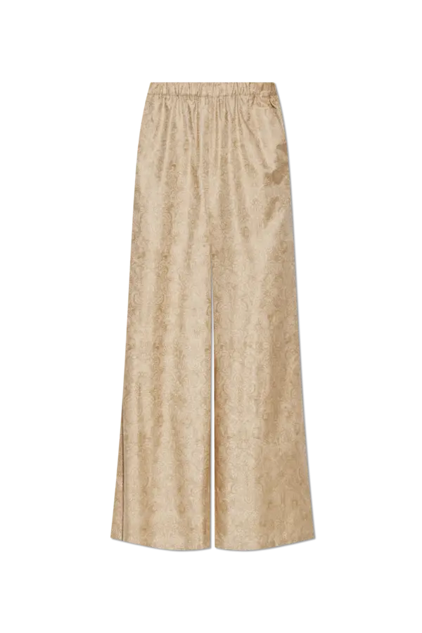 Max Mara Domizia Silk Wide Leg Trousers