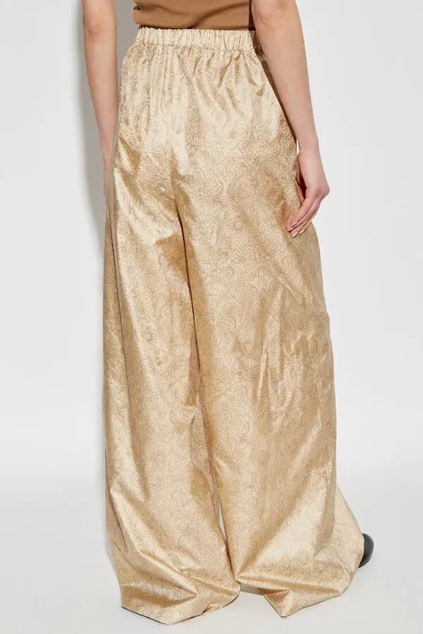 Max Mara Domizia Silk Wide Leg Trousers