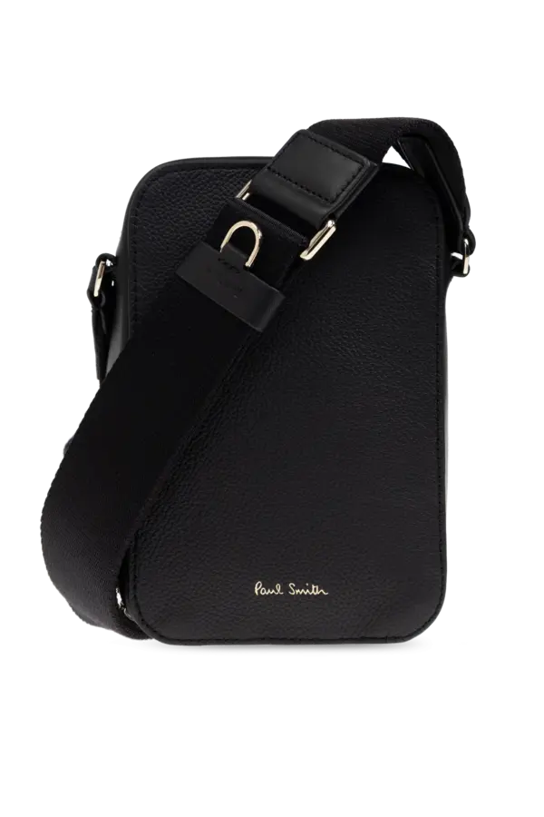 Paul Smith Grain-textured Leather Shoulder Bag - Black