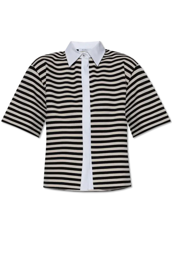 Max Mara Wilson Striped Shirt - Black