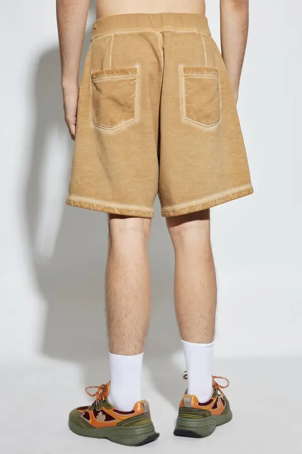 Dsquared2 Velour Knit Sweat Shorts - Brown