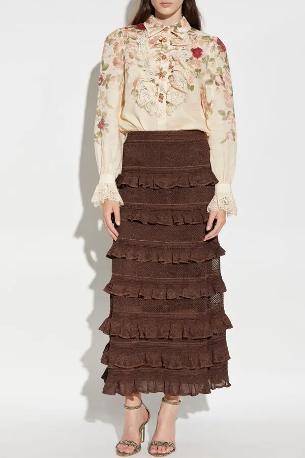 Zimmermann Ruffled Skirt