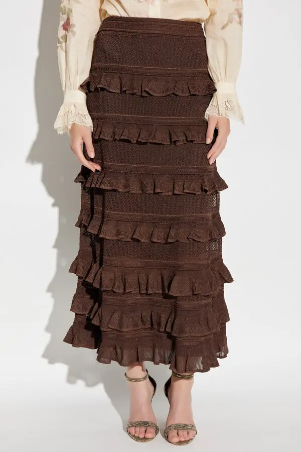 Zimmermann Ruffled Skirt