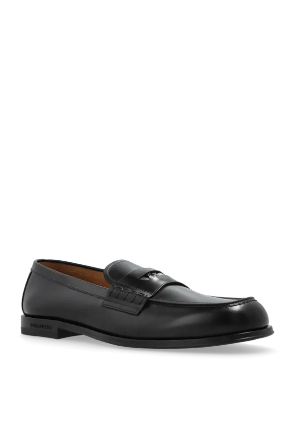 Dsquared2 Leather Loafers - Black