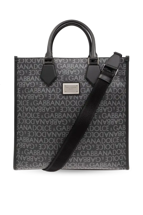 Dolce & Gabbana Monogram Shopper Bag - Grey