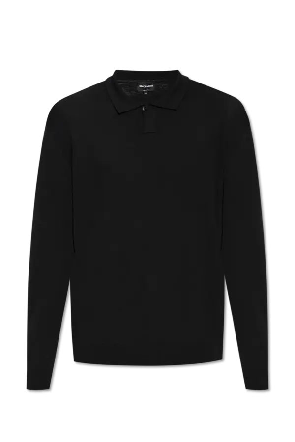 Giorgio Armani Wool Polo - Black