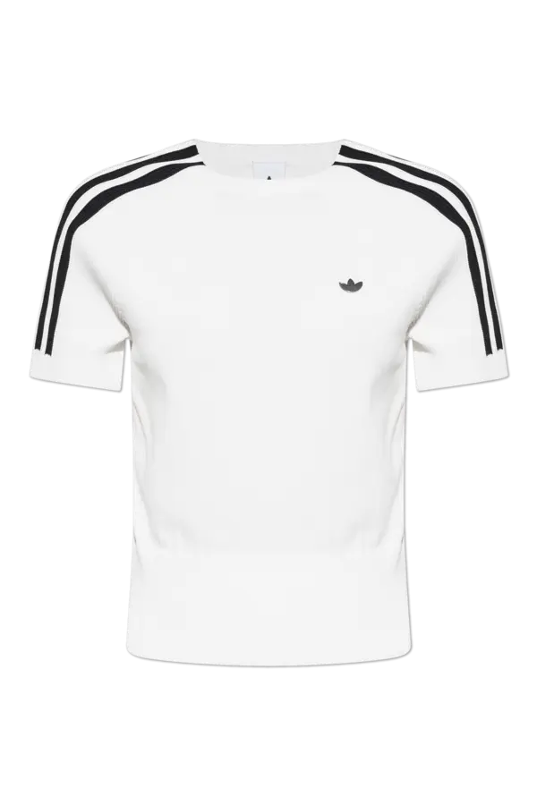 Adidas Originals By Alexander Wang Logo Appliqué Top - White