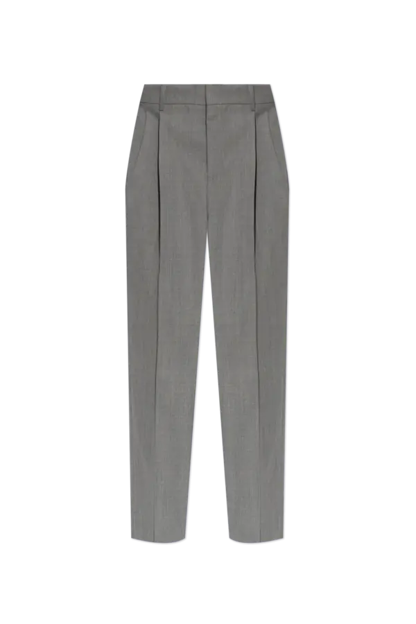 Victoria Beckham Wool Pleated Trousers