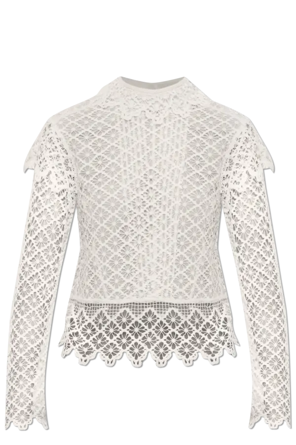 Isabel Marant Ludivine Lace Top - White