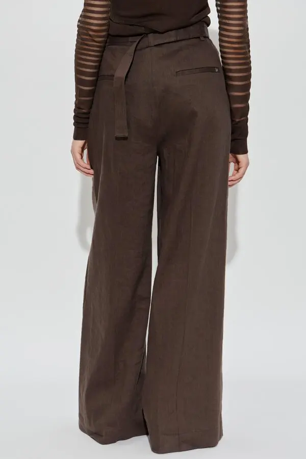 Helmut Lang Wide-leg Crease Trousers