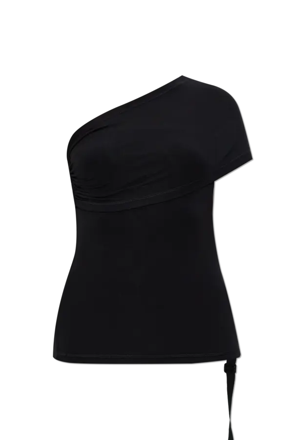 Helmut Lang Asymmetric Fine-knit Top
