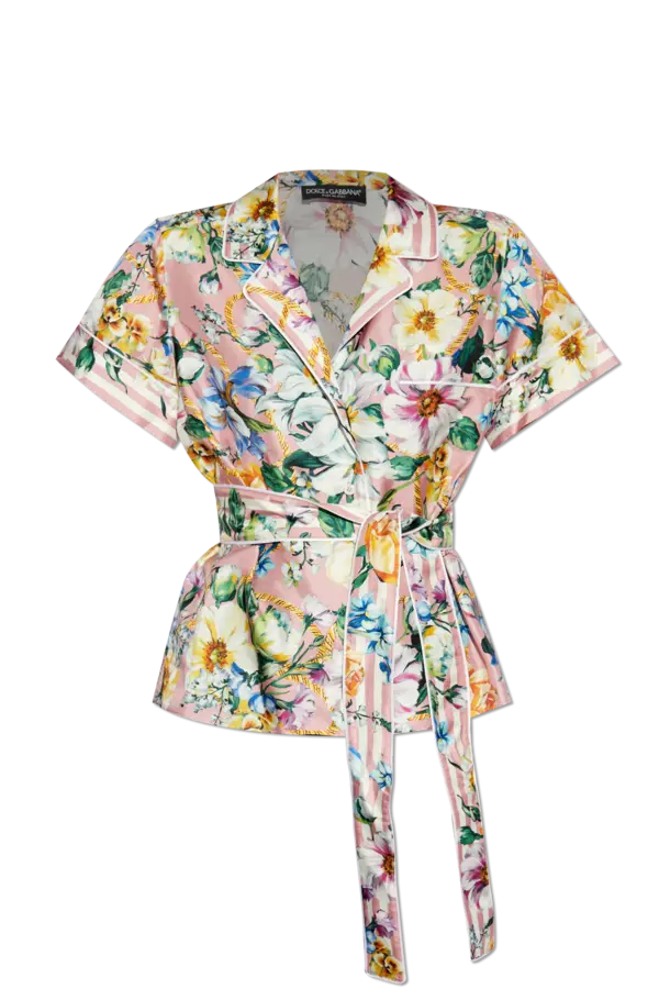 Dolce & Gabbana Floral Silk Shirt