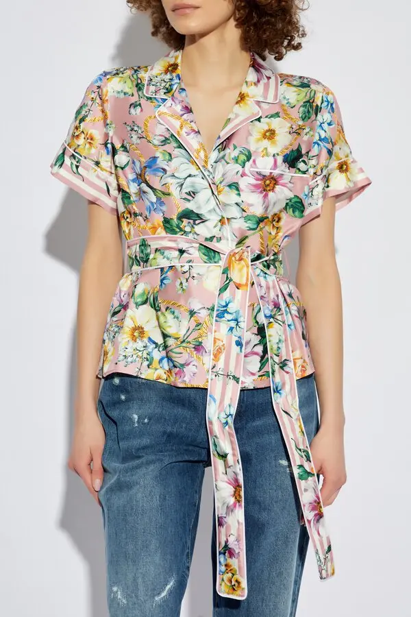 Dolce & Gabbana Floral Silk Shirt