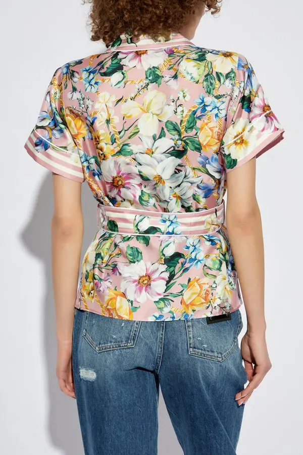 Dolce & Gabbana Floral Silk Shirt