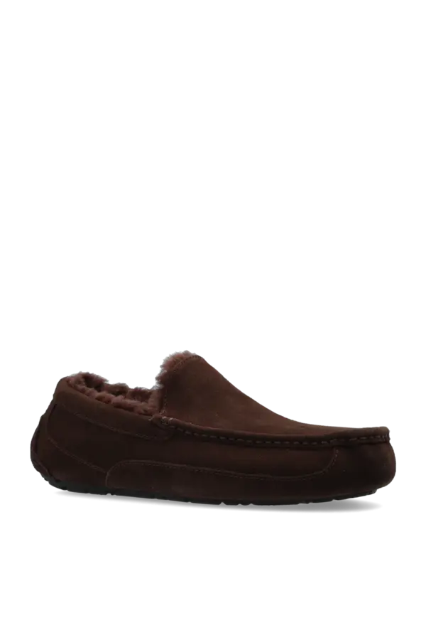 UGG Ascot Dark Brown Leather Slip-On Loafers UGG Men main image 3