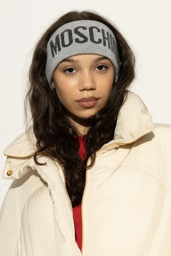 Moschino Logo Headband - Grey