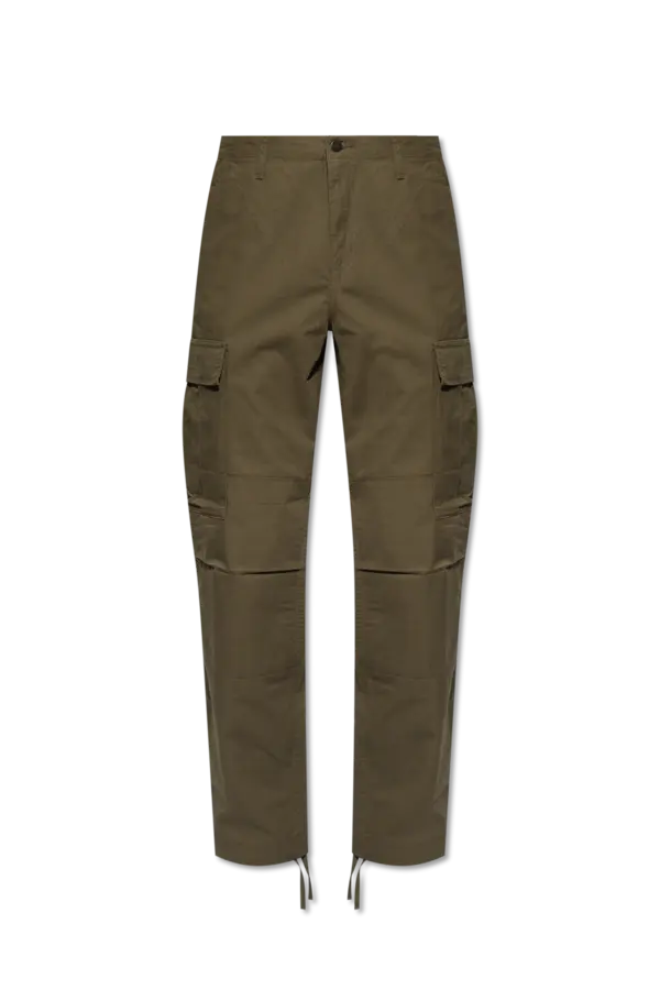 Carhartt Work In Progress Trousers With Logo - Green