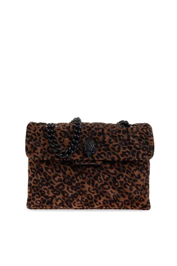 Kurt Geiger Kensington Leopard Print Shoulder Bag - Brown