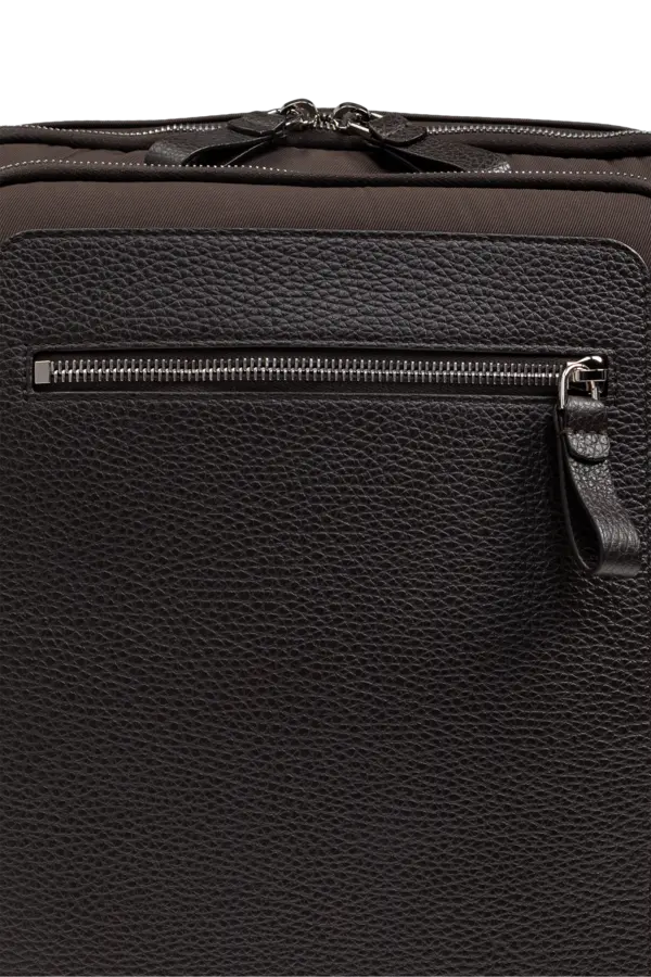 Giorgio Armani Logo Backpack - Brown