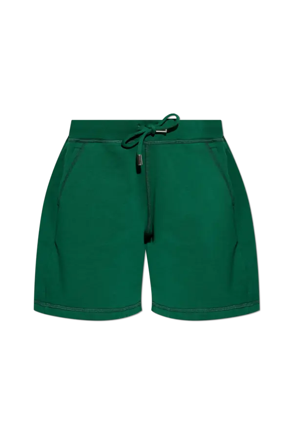 Dsquared2 Logo Cotton Shorts - Green