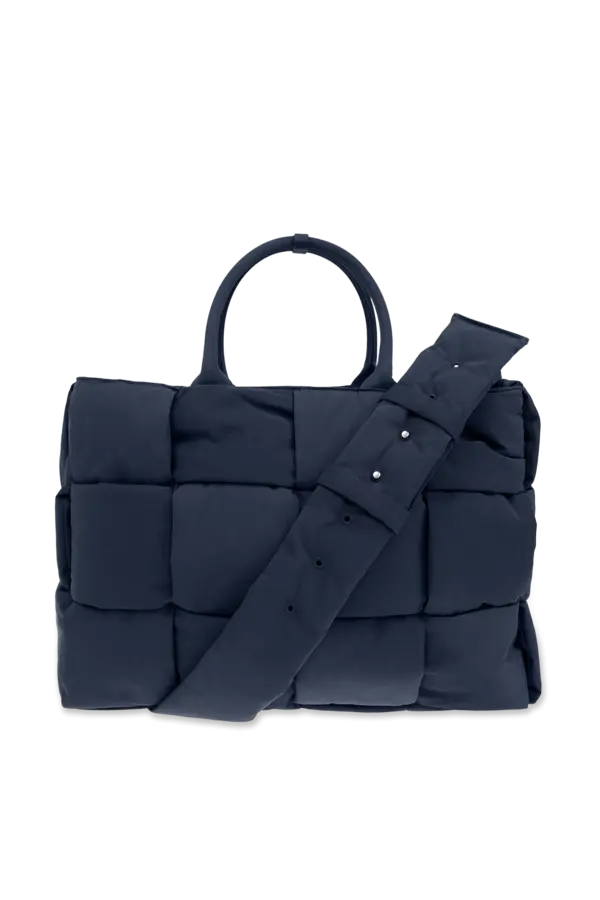 Bottega Veneta Arco Large Shopper Bag - Navy Blue